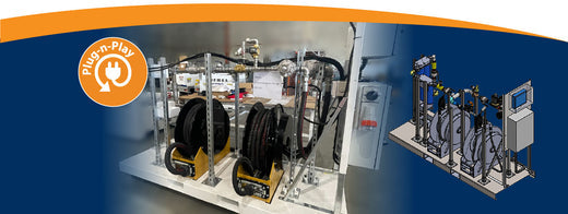 Custom Built Hose Reel Skid — PETRO Industrial