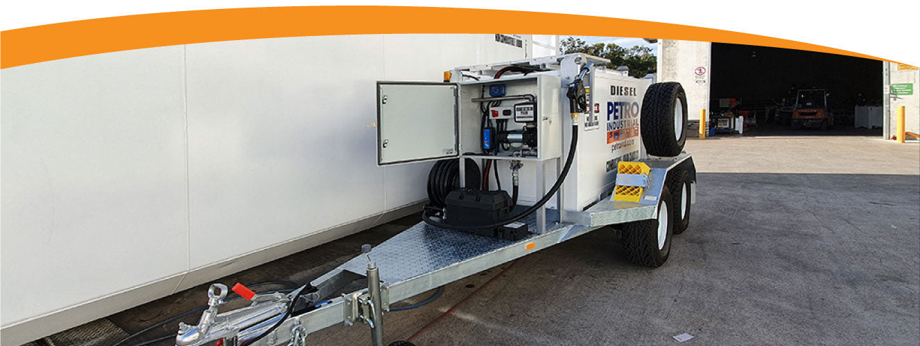 2,000L Solar Powered Cube Diesel Trailer — PETRO Industrial